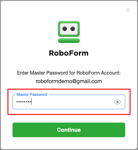 How can I stop RoboForm asking me to enter the Master Password ...
