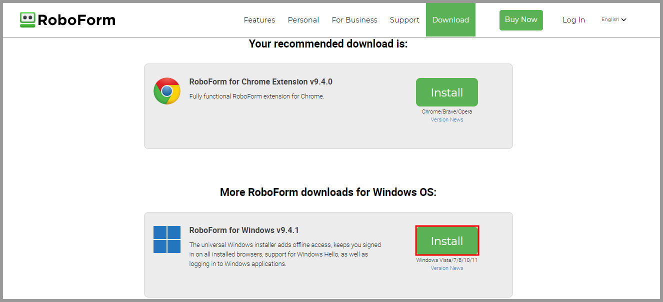 RoboForm (Windows): Installation and setup – RoboForm
