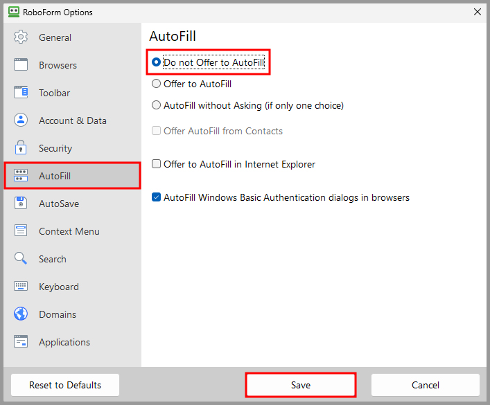 How to disable inplace AutoFill – RoboForm Help Center