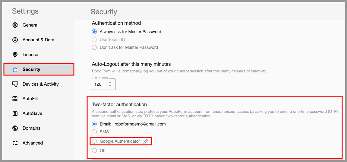 Enabling Two Factor Authentication (2FA) for your account – RoboForm ...