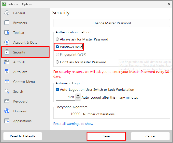 How to log in to RoboForm using Windows Hello – RoboForm Help Center