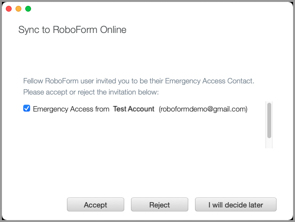How to set up Emergency Access – RoboForm Help Center