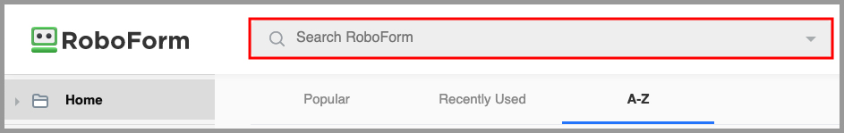 Using the Start Page – RoboForm Help Center