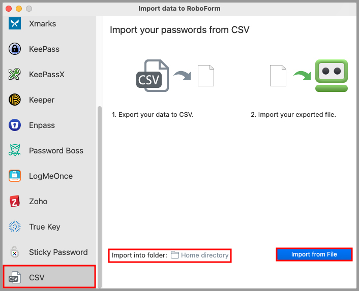 How to Import from a CSV – RoboForm Help Center