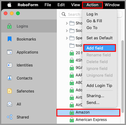 Adding extra fields to a login – RoboForm Help Center