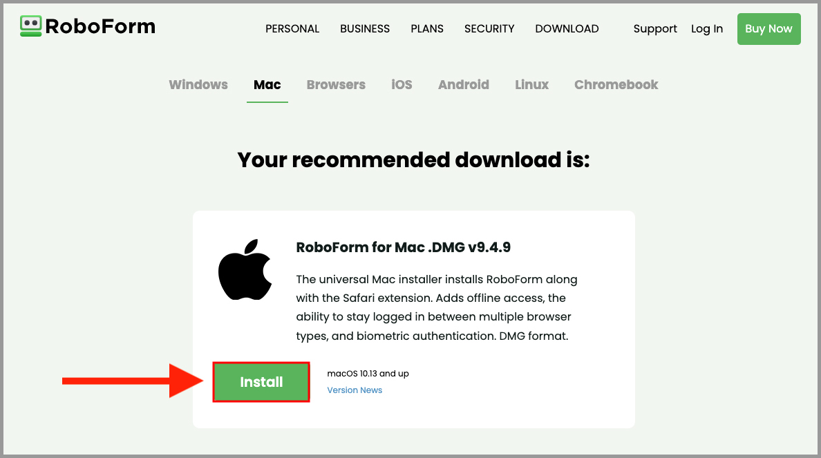 RoboForm (Mac): Installation and setup – RoboForm Help Center