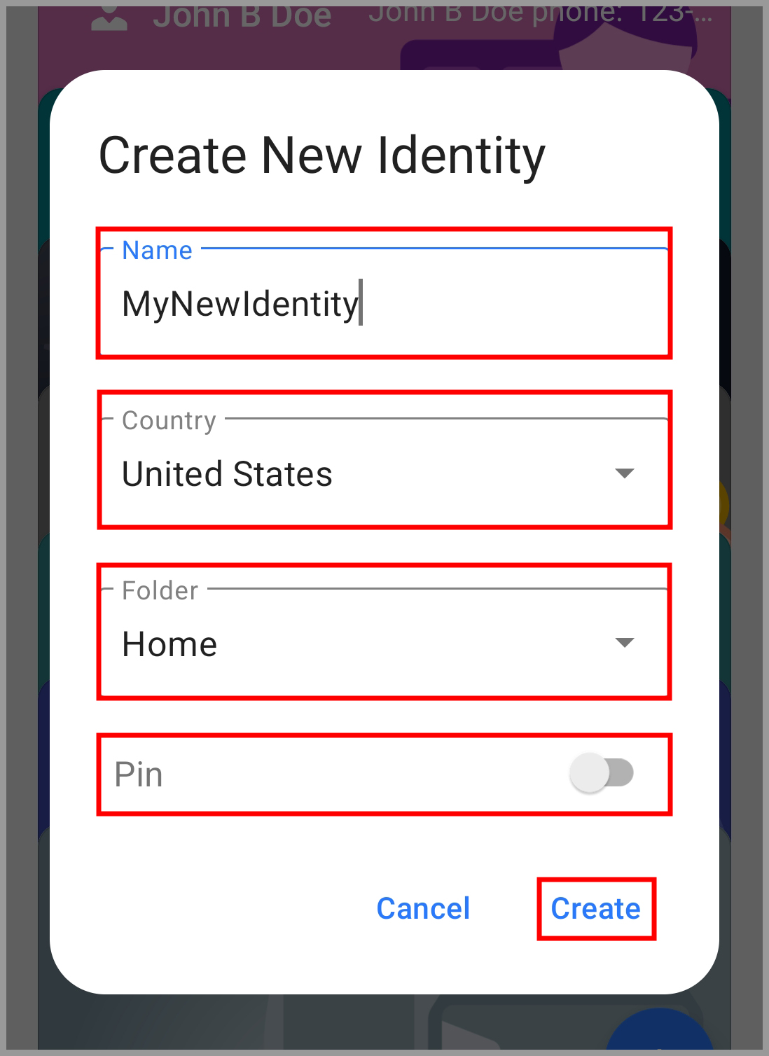 How to Create an Identity on Android – RoboForm Help Center