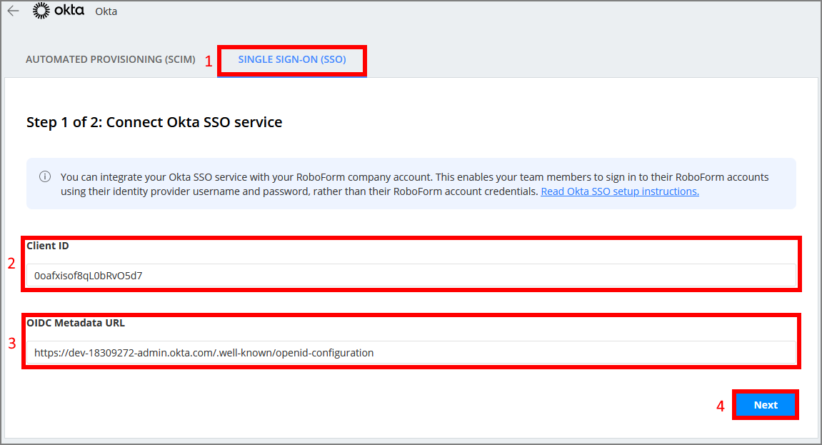 SSO integration with Okta – RoboForm Help Center