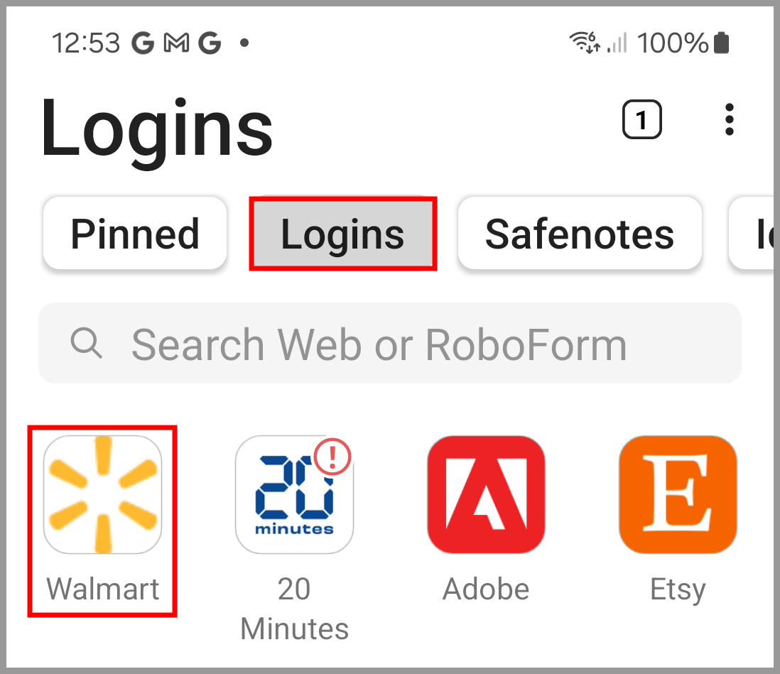 How to Use a Login on Android – RoboForm Help Center