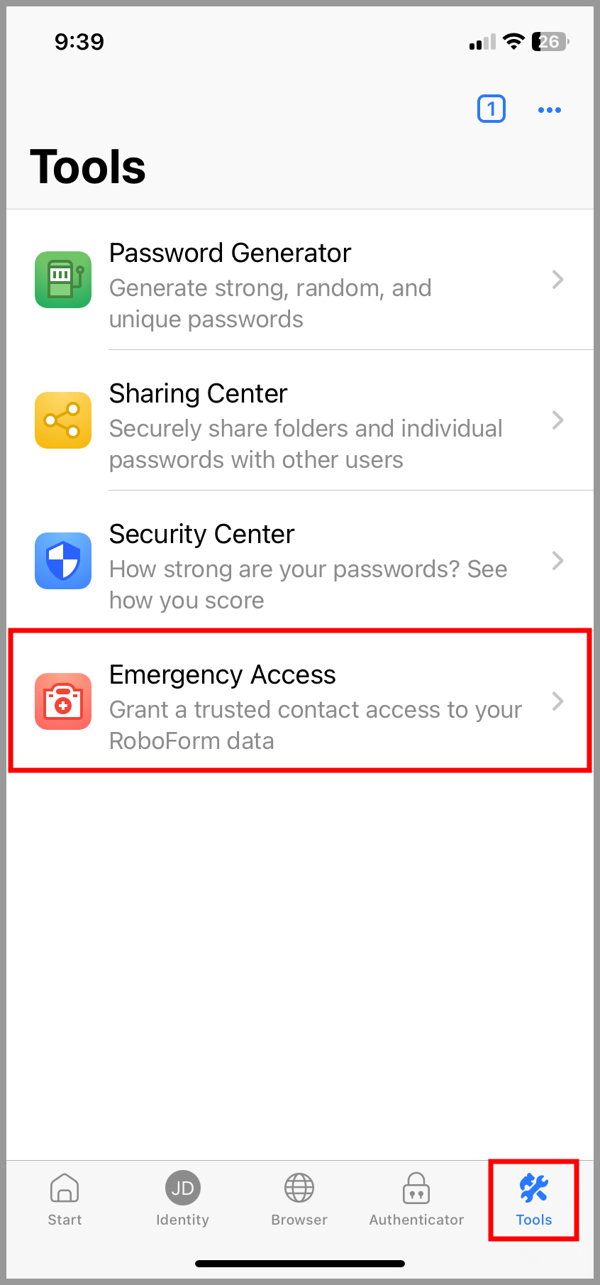 How to set up Emergency Access – RoboForm Help Center