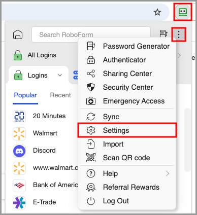 How to change AutoSave settings – RoboForm Help Center