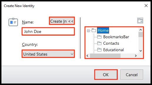 Creating an Identity – RoboForm