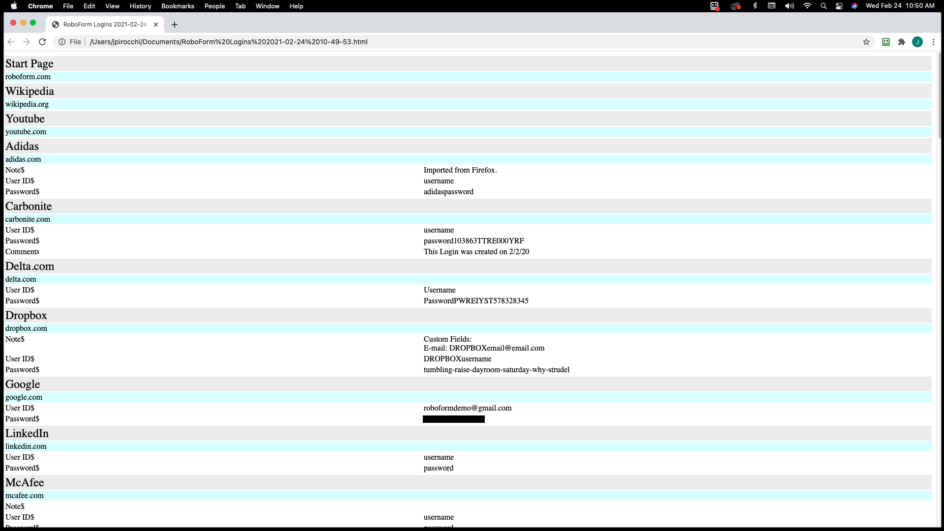 How do I print my RoboForm data – RoboForm