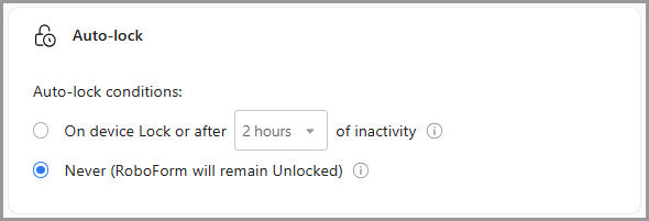 How can I stop RoboForm asking me to enter the Master Password ...