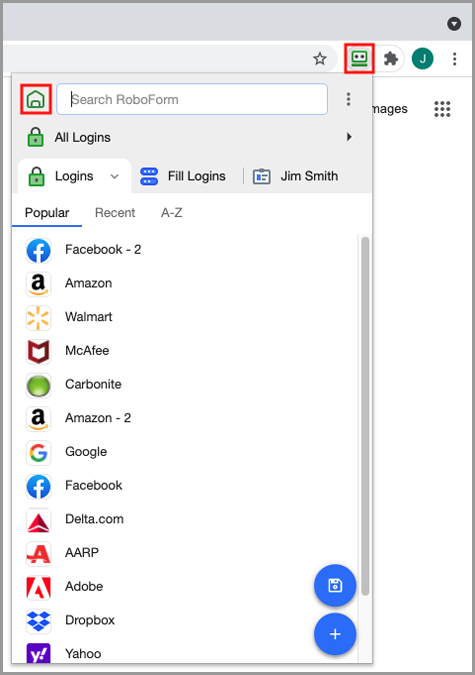 Individual item Sharing – RoboForm