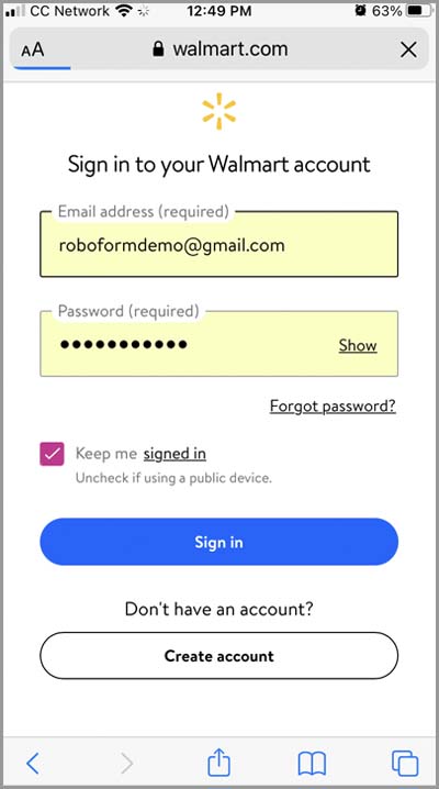 How to Use a Login on iOS – RoboForm