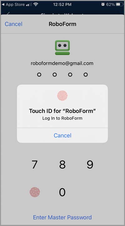 How to Use a Login on iOS – RoboForm